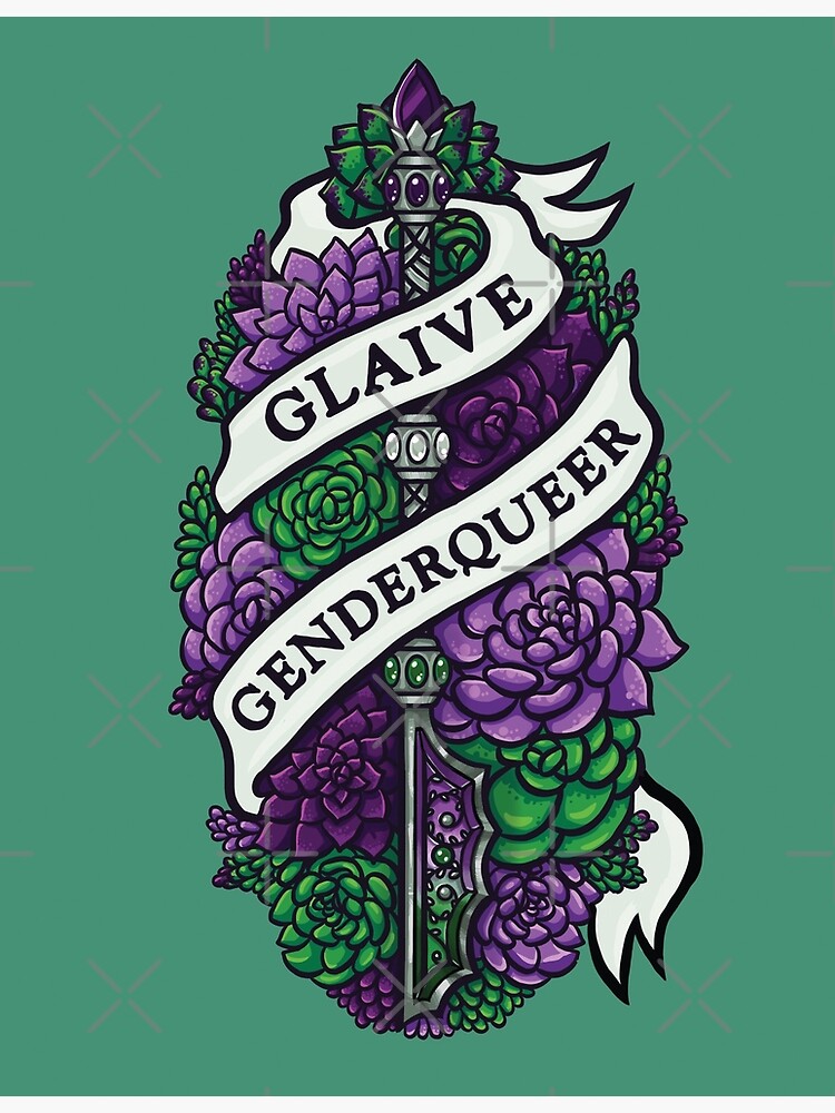 "GLAIVE GENDERQUEER" Art Print by foxflight | Redbubble