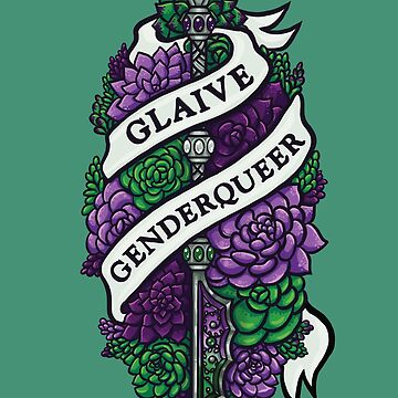 "GLAIVE GENDERQUEER" Sticker for Sale by foxflight | Redbubble