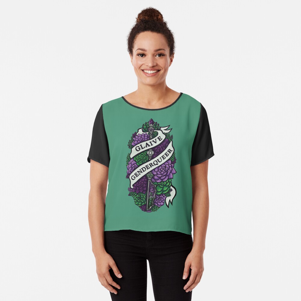 "GLAIVE GENDERQUEER" Sticker for Sale by foxflight | Redbubble