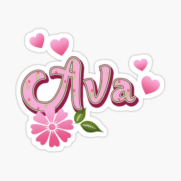 "Ava special name design" Sticker for Sale by karimbenaicha1 | Redbubble