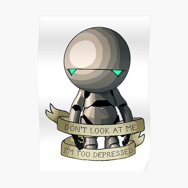 Marvin The Paranoid Android Posters | Redbubble