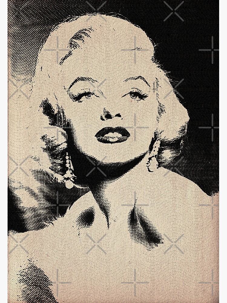 "Marilyn Monroe - Vintage Engraving - D41" Sticker by DecoWords | Redbubble