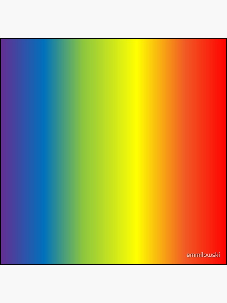 "Gay Pride Flag Gradient" Art Print by emmilowski | Redbubble