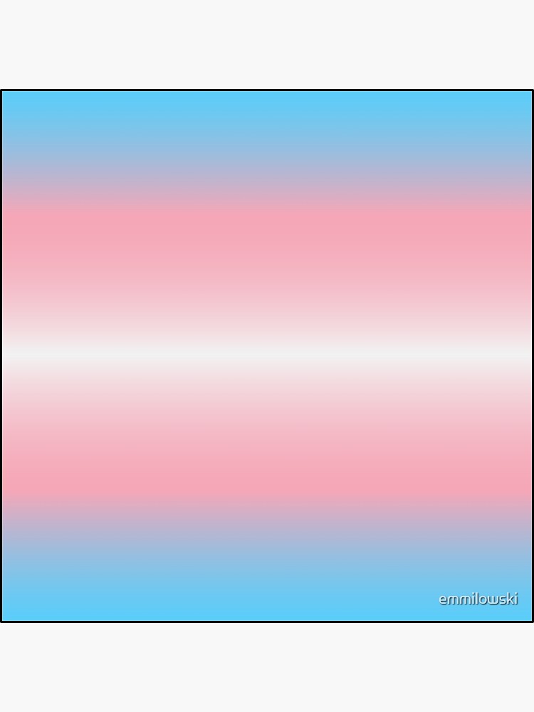 "Trans Pride Flag Gradient" Poster by emmilowski | Redbubble