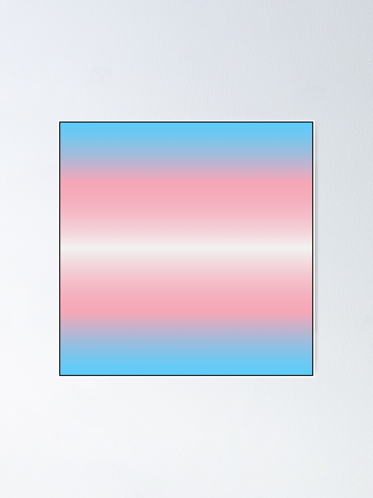 "Trans Pride Flag Gradient" Poster by emmilowski | Redbubble