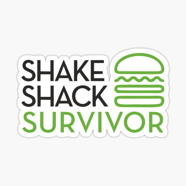 "Shake Shack Survivor (Light)" Sticker for Sale by DanielTMann | Redbubble