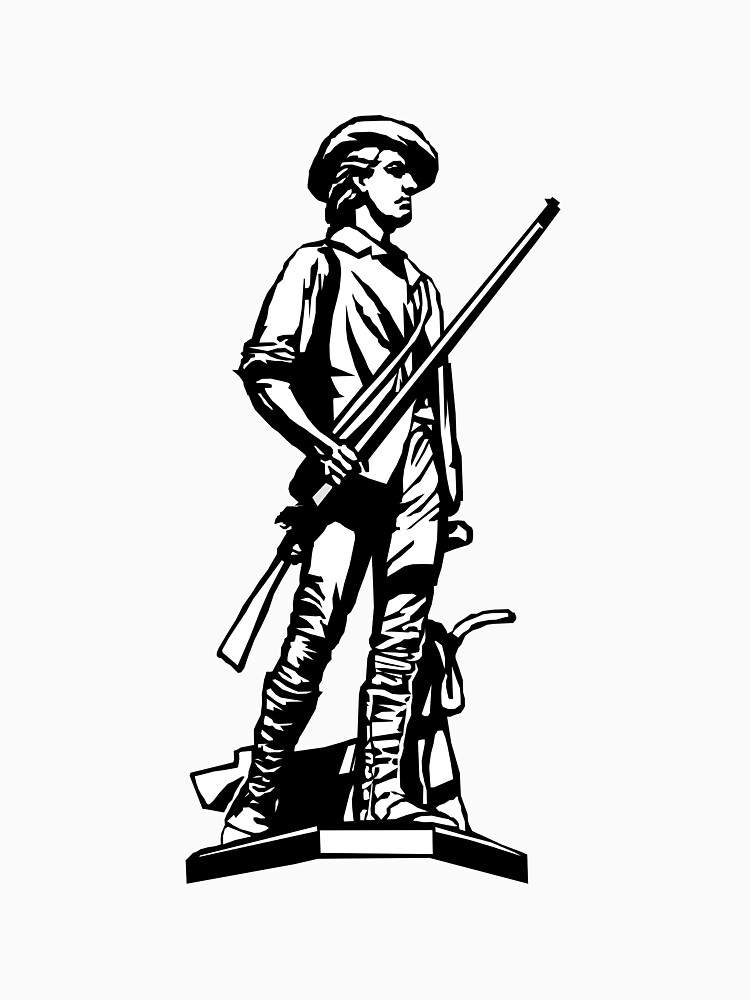 "Minuteman" T-shirt for Sale by robotjosh18 | Redbubble | minuteman t ...