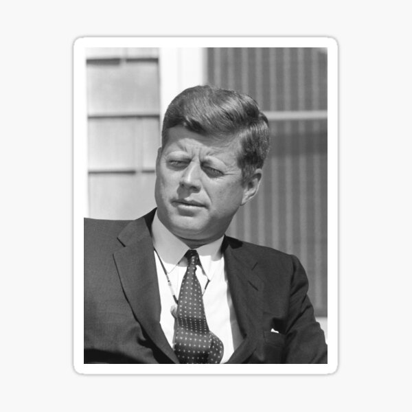 "President John F. Kennedy" Sticker for Sale by warishellstore | Redbubble