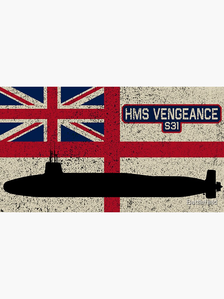"HMS Vengeance S31 Vanguard-class Submarine Vintage British Royal Navy ...