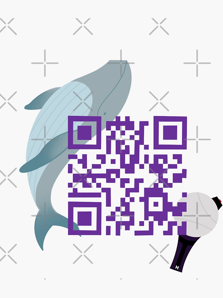 "BTS QR code" Sticker for Sale by henniwaffle | Redbubble