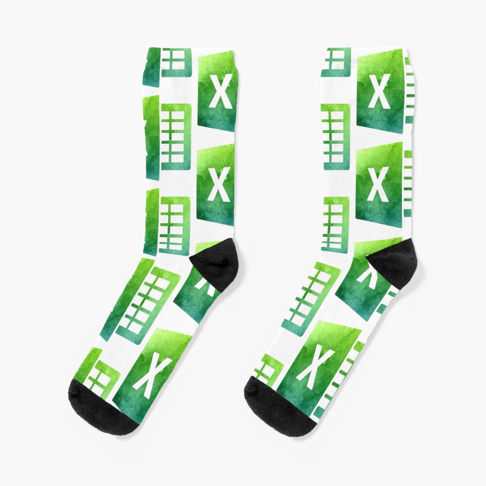 "Aquarell Excel Logo" Socken von kamby45 | Redbubble