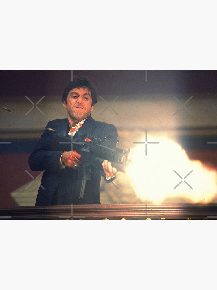 "Scarface Tony Montana Shooting" Mask by TheDreadfulZero | Redbubble