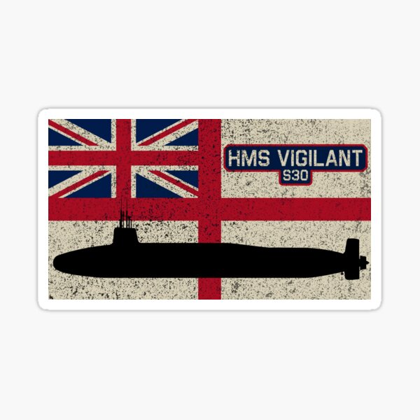 "HMS Vigilant S30 Vanguard-class Submarine Vintage British Royal Navy ...