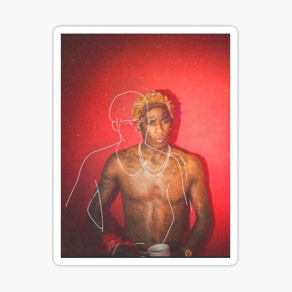 "Young Thug Edited Sticker" Sticker by itsmyaa | Redbubble