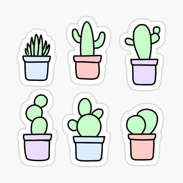 "Cacti Sticker Pack " Sticker by jessicaleah15 | Redbubble