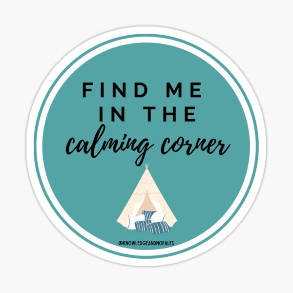 "Calming Corner" Sticker by CassidiElle14 | Redbubble
