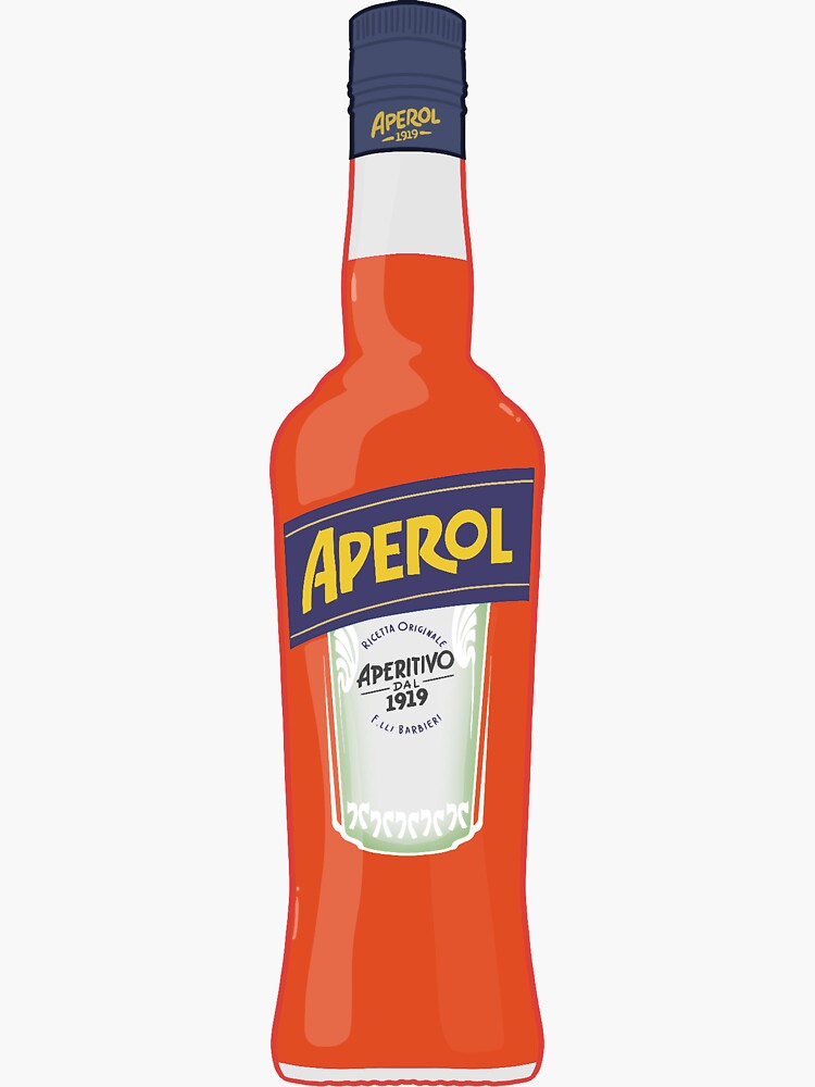 Pegatina «Botella de Aperol» de Jay-cm | Redbubble
