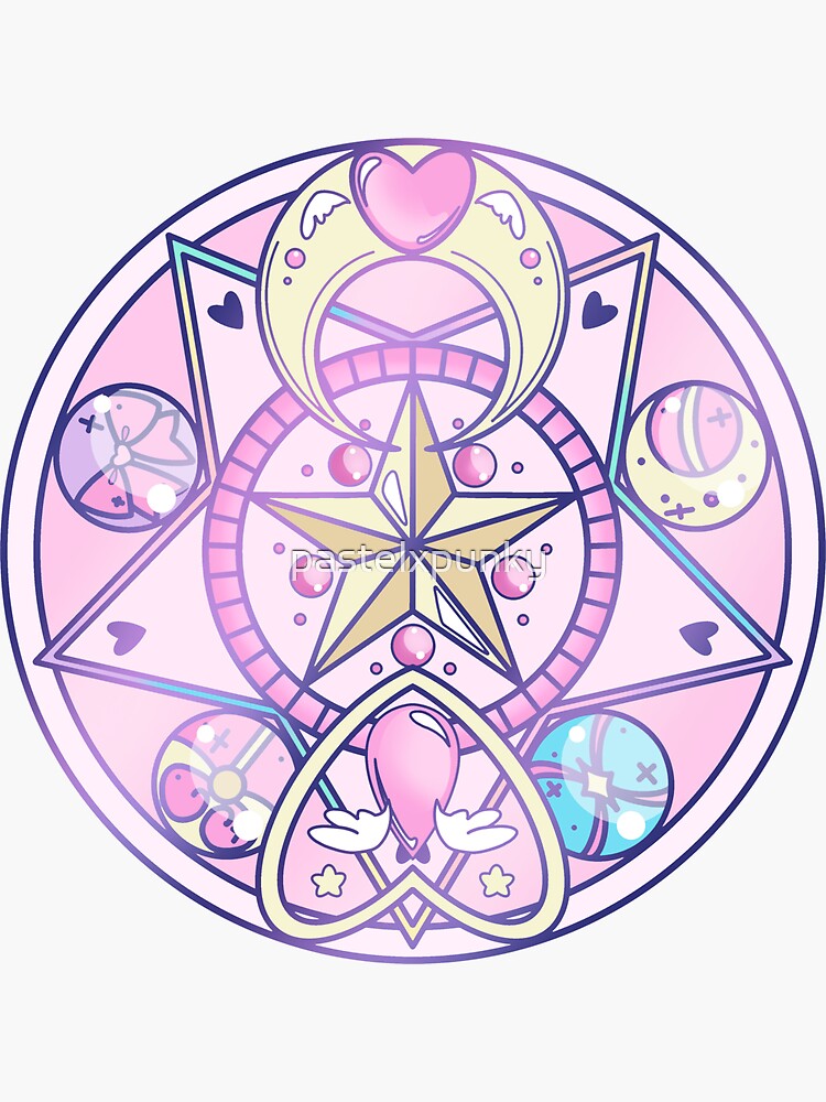 "Mahou Shojo Magical Girl Magical Kawaii Circle " Sticker for Sale by ...