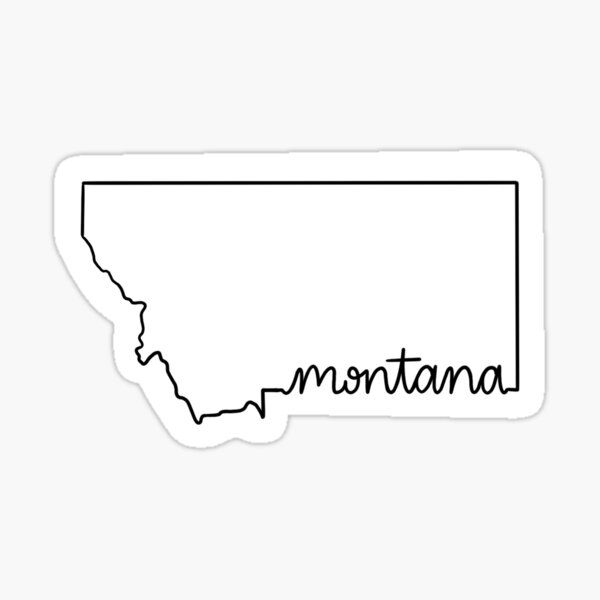 "Montana state sticker" Sticker by lenpdobbs | Redbubble