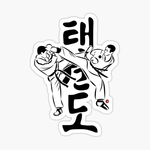 "Taekwondo Fighters" Sticker by balibudo | Redbubble
