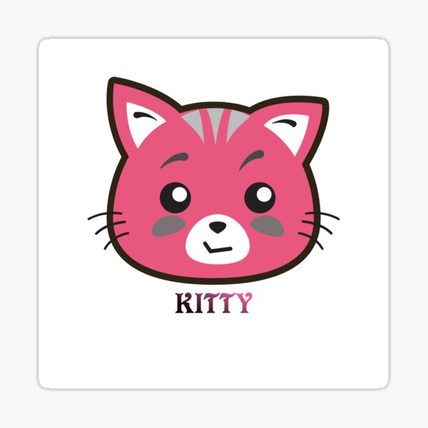 "Kitty" Sticker by Sanchitaojha | Redbubble