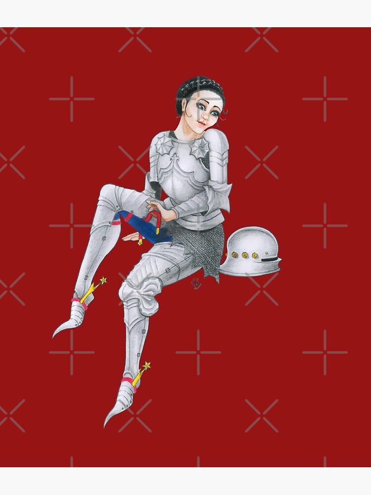 "Gothic Knight Pin Up Girl" Poster for Sale by Claudia-dslr | Redbubble