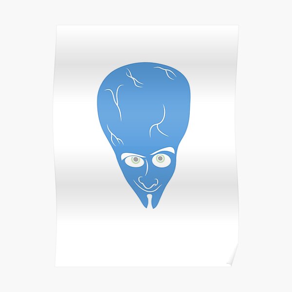 "Megamind Digital Illustration" Poster by austinstaulcup | Redbubble