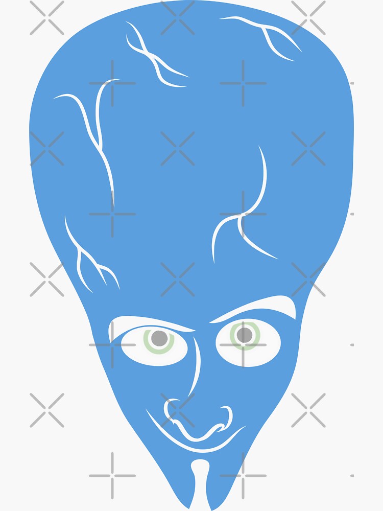 "Megamind Digital Illustration" Sticker for Sale by austinstaulcup ...