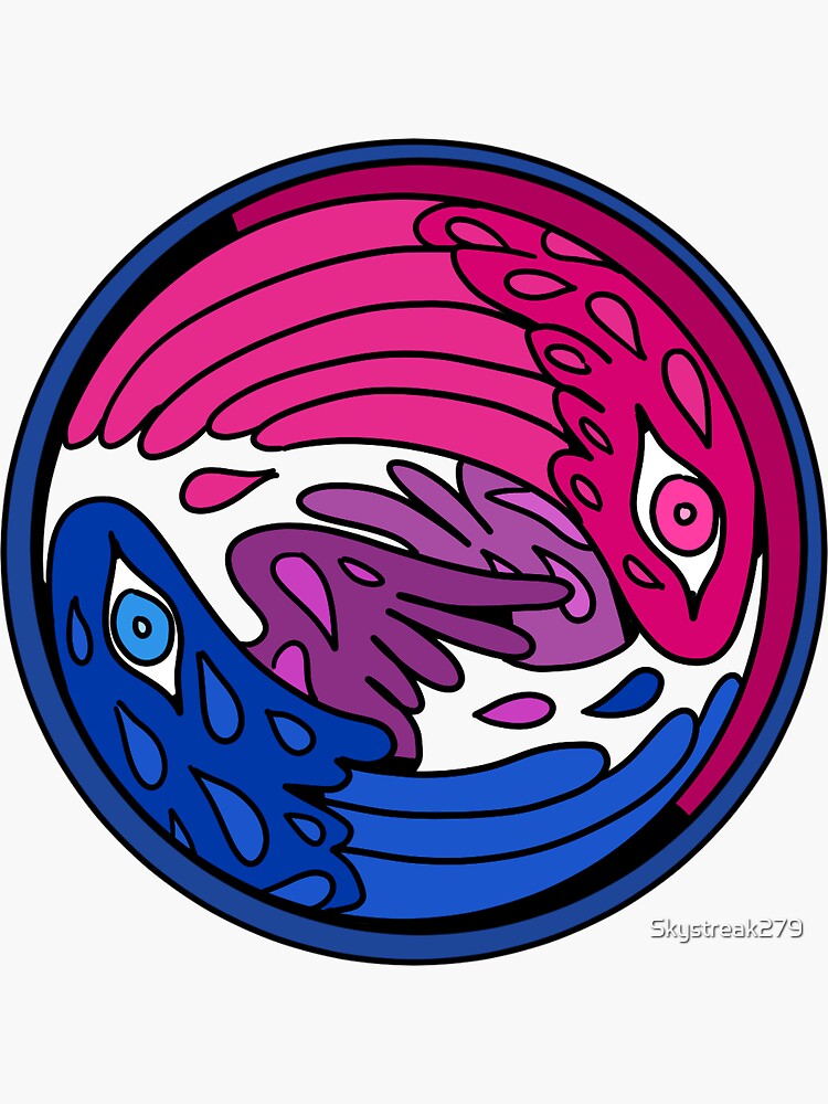 "Bisexual Pride Ophanim" Sticker for Sale by Skystreak279 | Redbubble