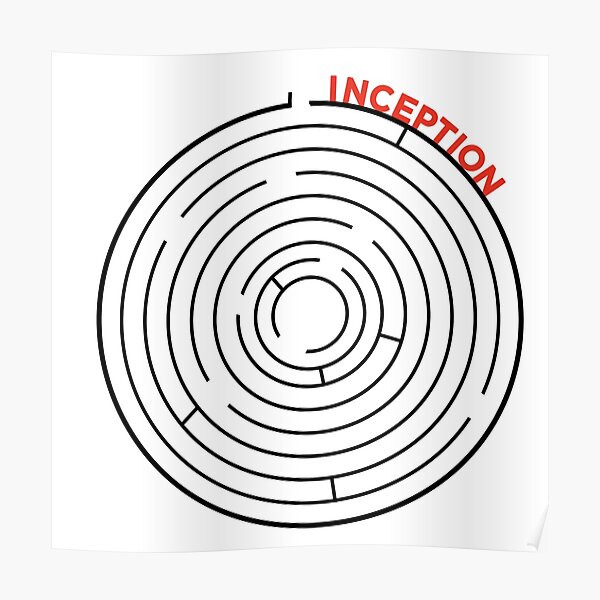 "Ariadne's Final Maze from Inception" Poster by Youre-So-Punny | Redbubble