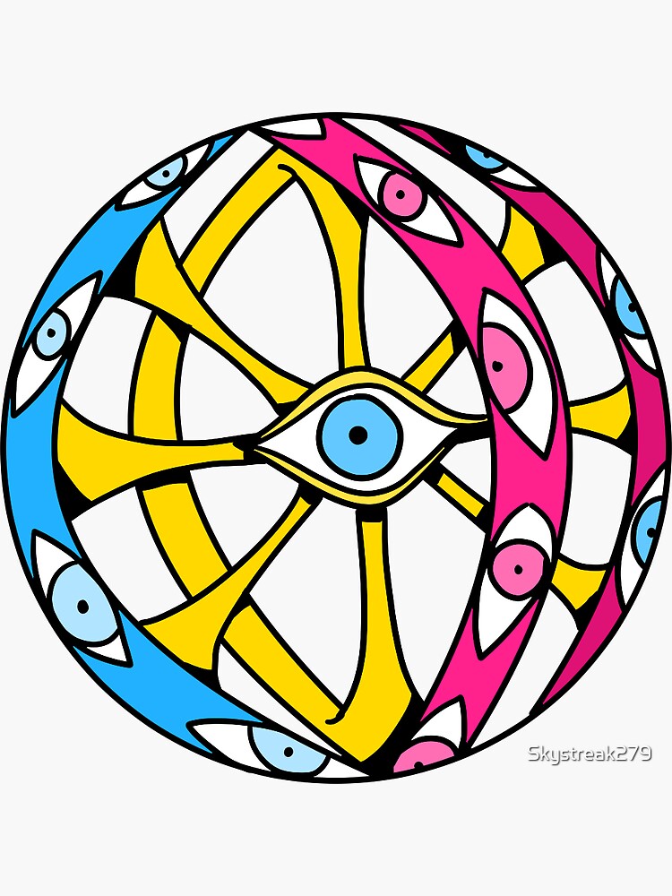 "Pansexual Pride Ophanim" Sticker by Skystreak279 | Redbubble