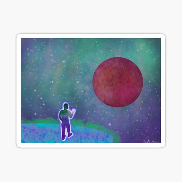 "Galactic Observer" Sticker for Sale by austinstaulcup | Redbubble