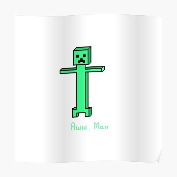 Minecraft Creeper Posters | Redbubble