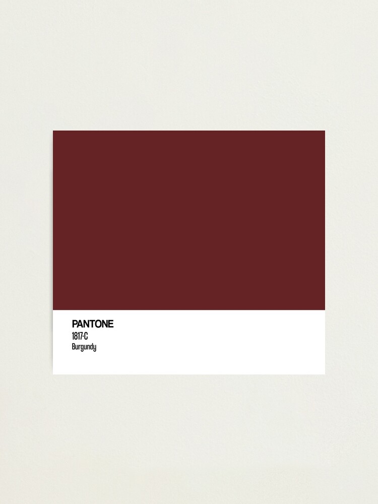 "Pantone - Burgundy" Photographic Print by HouseofBalloon | Redbubble