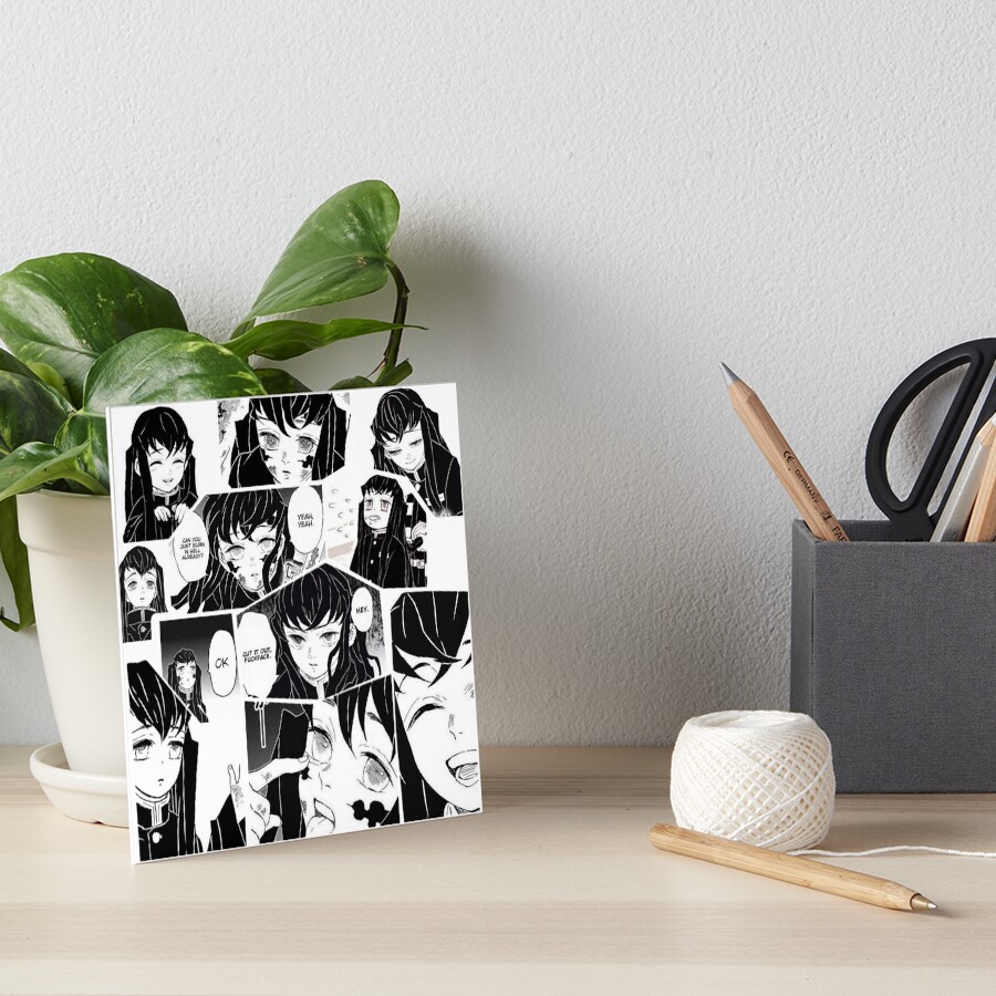 "muichiro manga panels" Art Board Print for Sale by bluevea | Redbubble