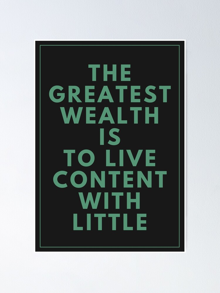 "Live Content With Little" Poster by liftup-designs | Redbubble