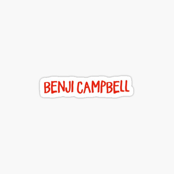 "Benji Campbell" Sticker for Sale by bwaykt | Redbubble