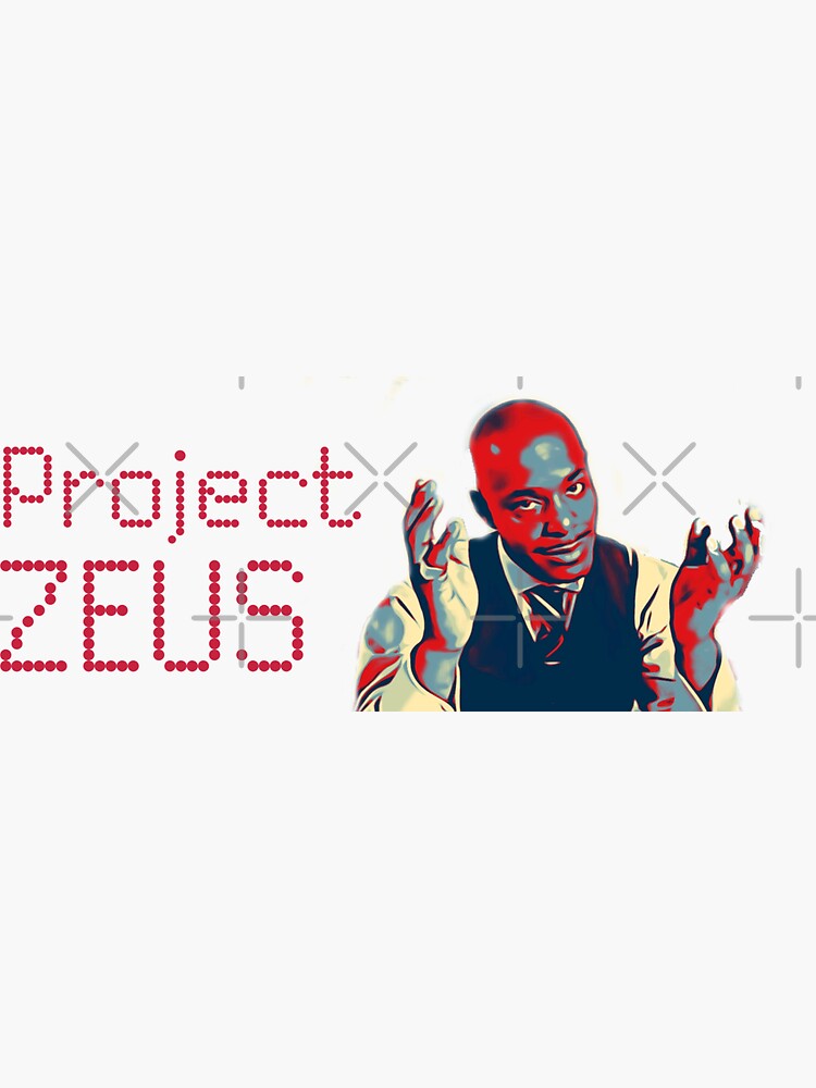 "Project Zeus" Sticker for Sale by -TwoFew- | Redbubble