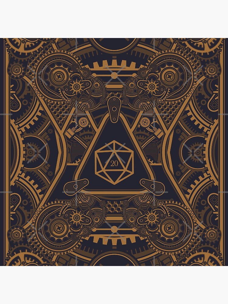 "Steampunk Mechanical Polyhedral Dice Natural 20" Tote Bag for Sale by ...