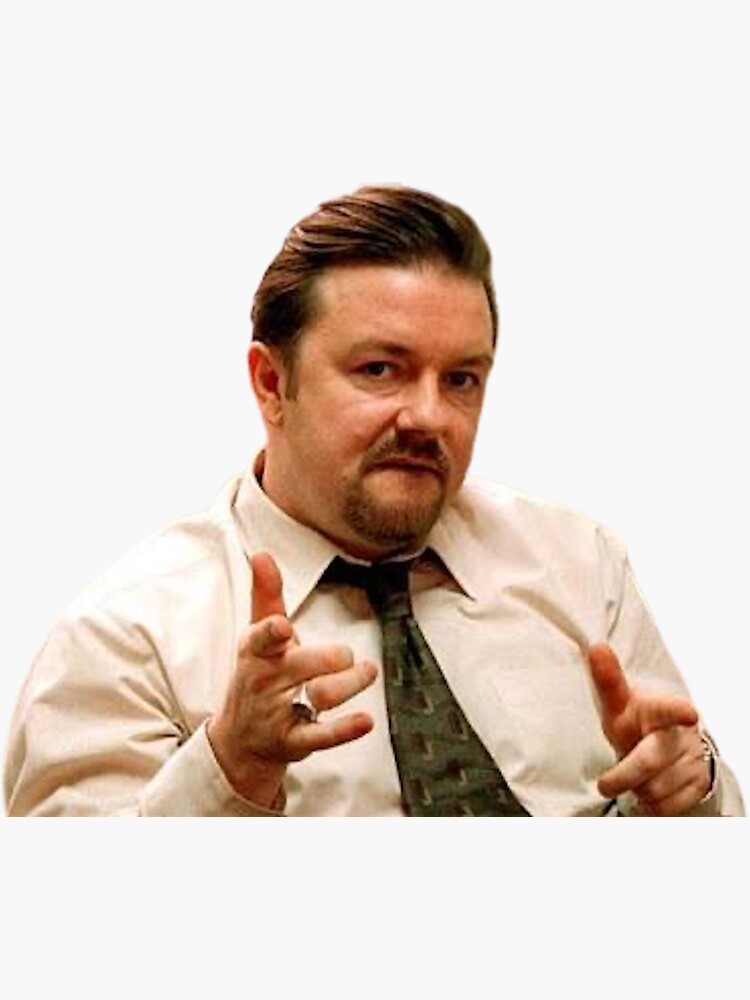 "David Brent " Sticker for Sale by rgil7 | Redbubble