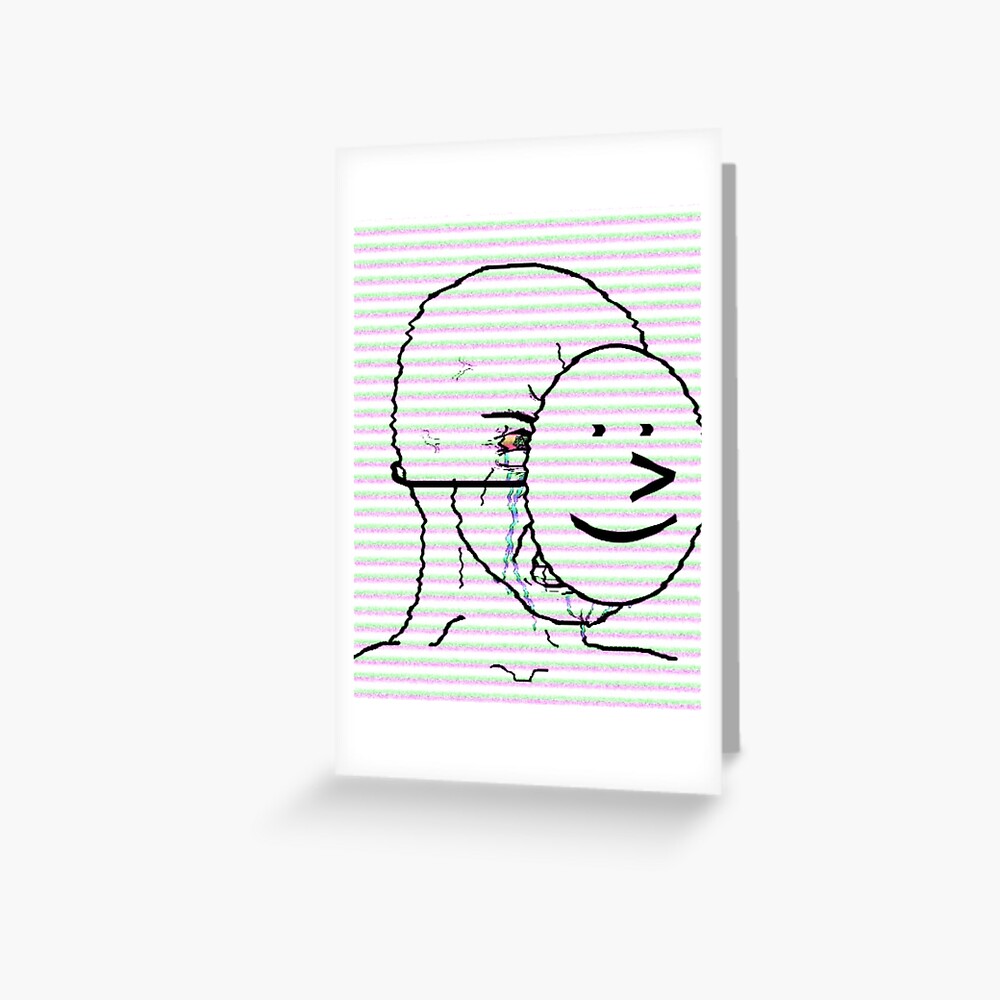 "Crying wojak dorito mask meme!" Greeting Card by albico1012 | Redbubble
