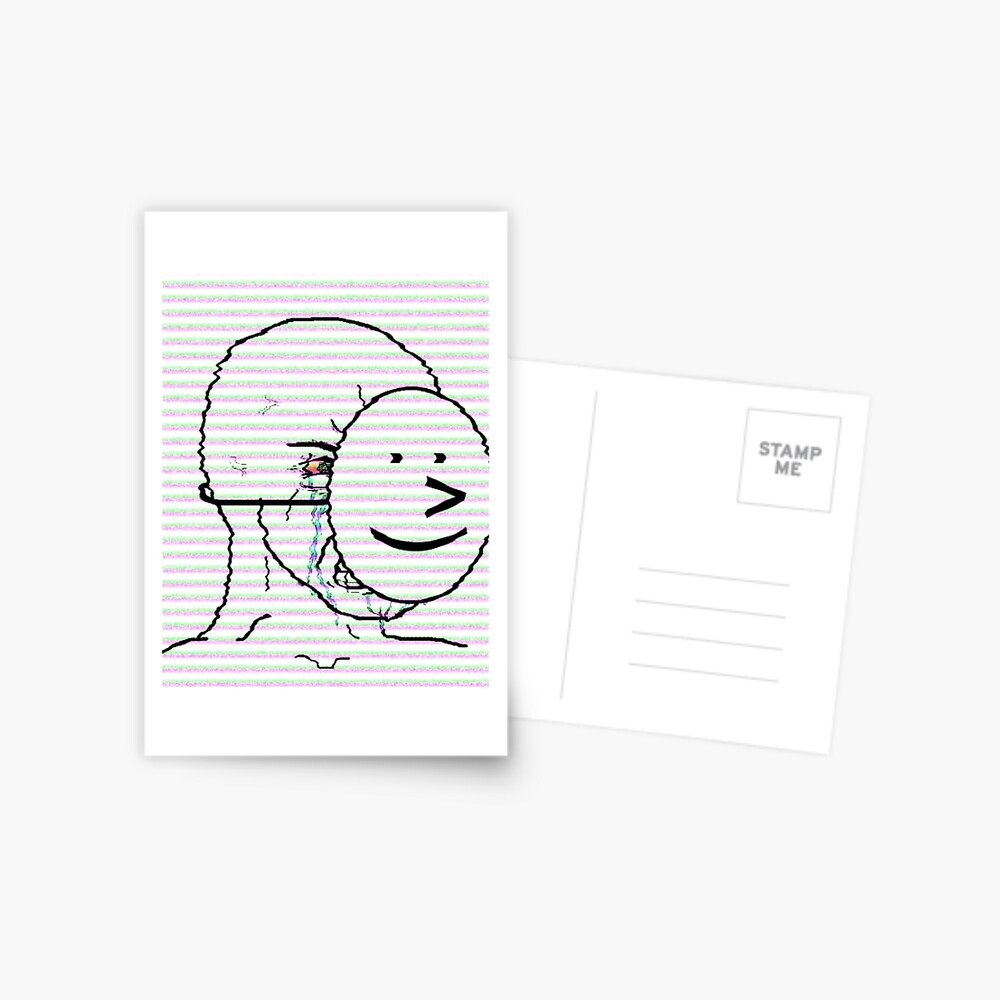 "Crying wojak dorito mask meme!" Postcard for Sale by albico1012 ...