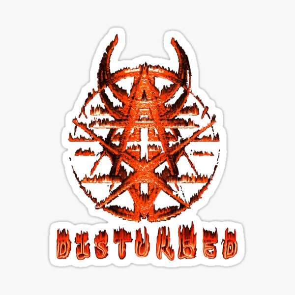 "Heavy Metal Art by Disturbed" Sticker by michatess | Redbubble