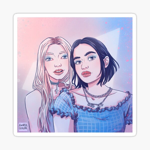 "JULES & KAT" Sticker by AndreaOchaita | Redbubble