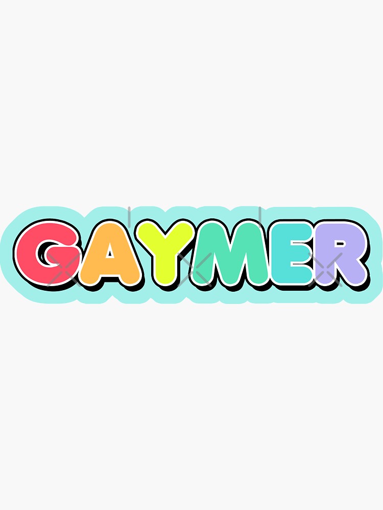 "Gaymer" Sticker for Sale by gutsandglitter | Redbubble
