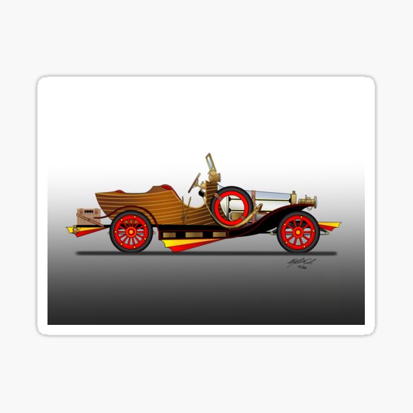 "Chitty Chitty Bang Bang" Sticker for Sale by digisketch | Redbubble