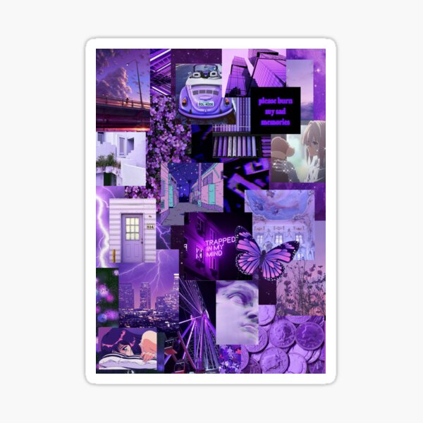 "Purple Aesthetic " Sticker by mafesodre | Redbubble