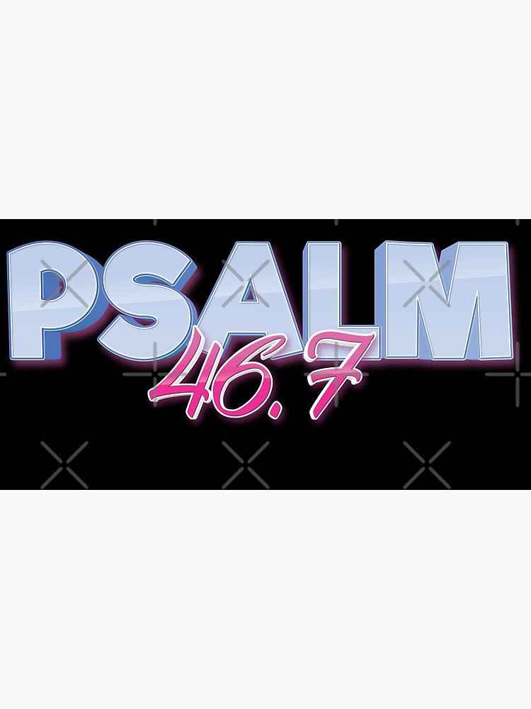"Psalm 46:7 Bible Inspirational Quotes" Poster by ProjectX23 | Redbubble