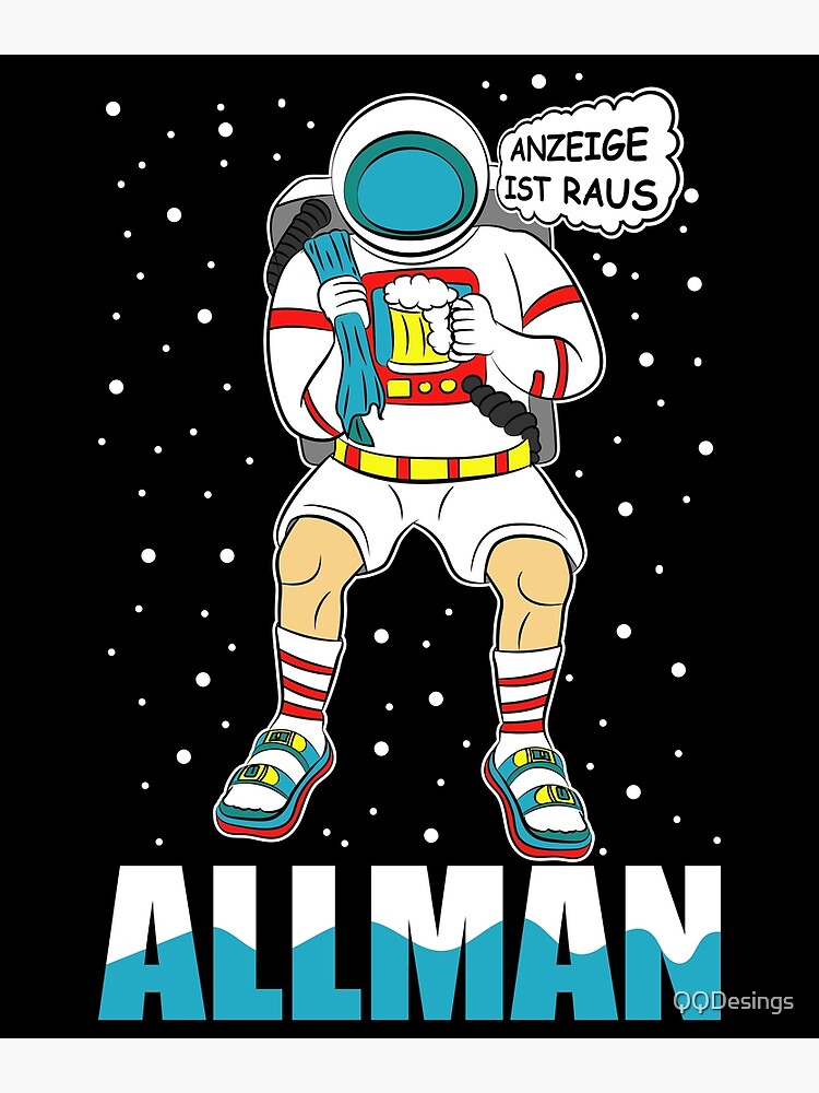 "Alman German Meme displaying sandals socks beer" Poster by QQDesings ...