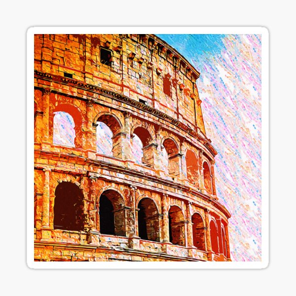 "Colosseum, Rome" Sticker for Sale by ErianAndre | Redbubble